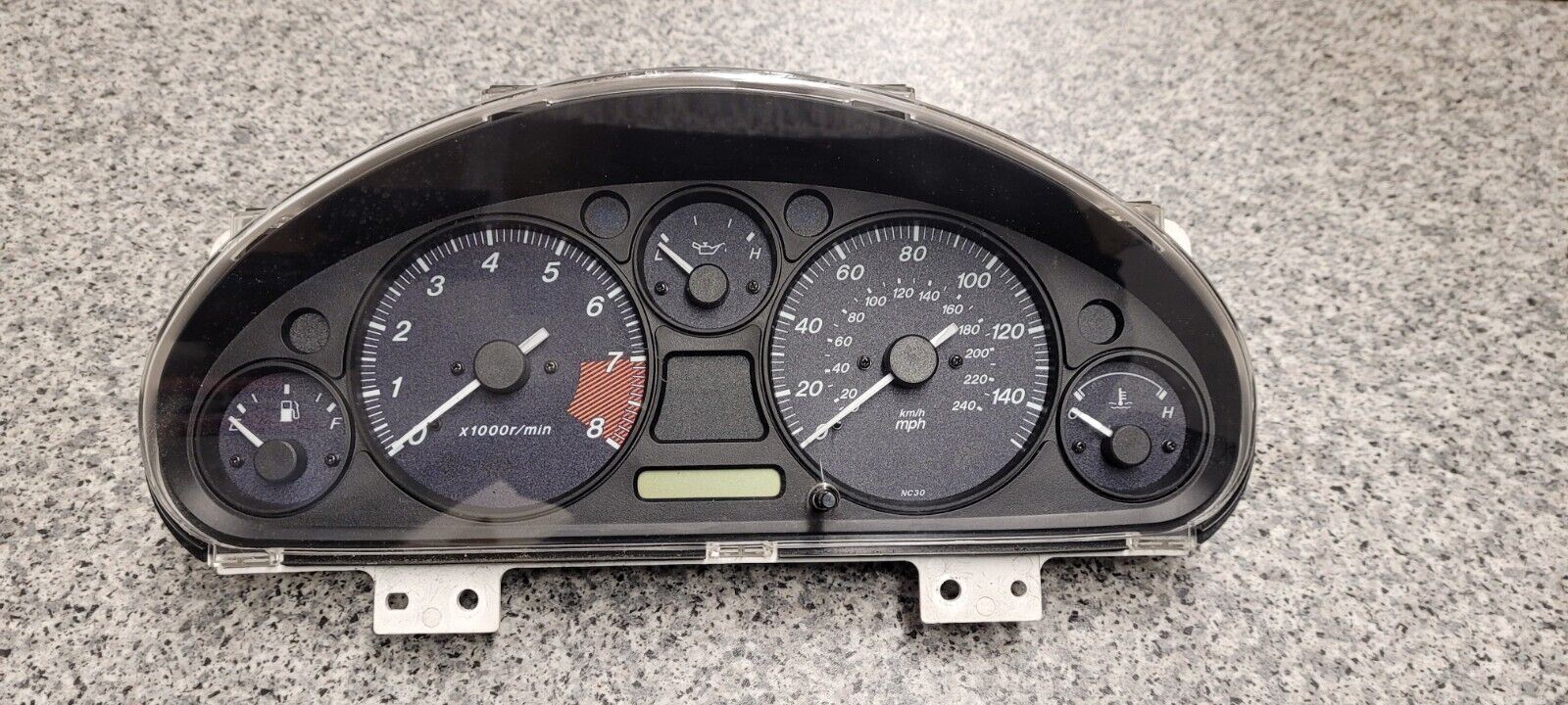 MAZDA MX5 SPEEDO INSTRUMENT CLUSTER / GAUGE POD / MK2 / 1998 1999 2000 ...